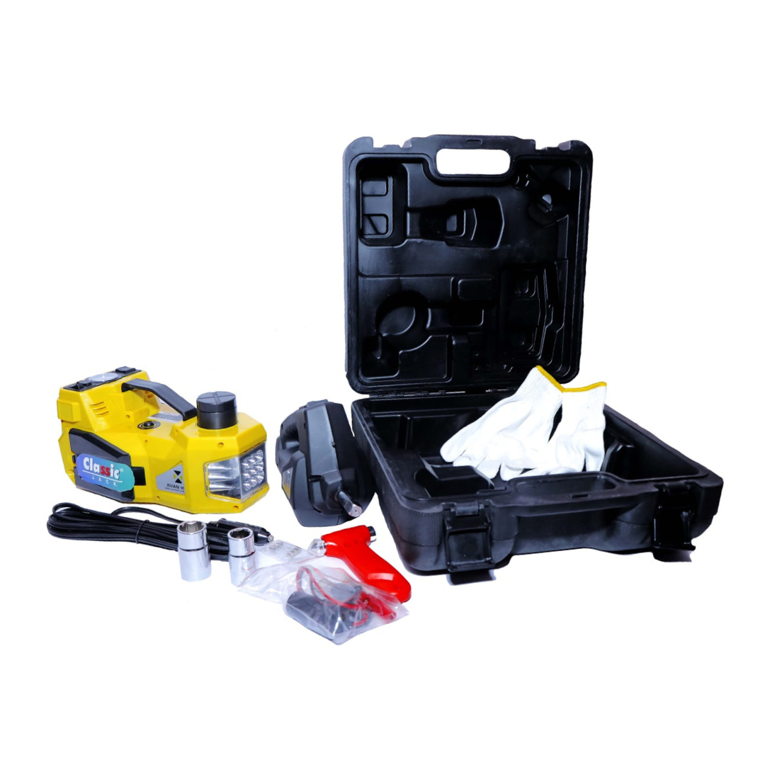 CLASSIC 3 in 1 Electric Jack, Compressor & Wrench Tool Kit – 1800tool